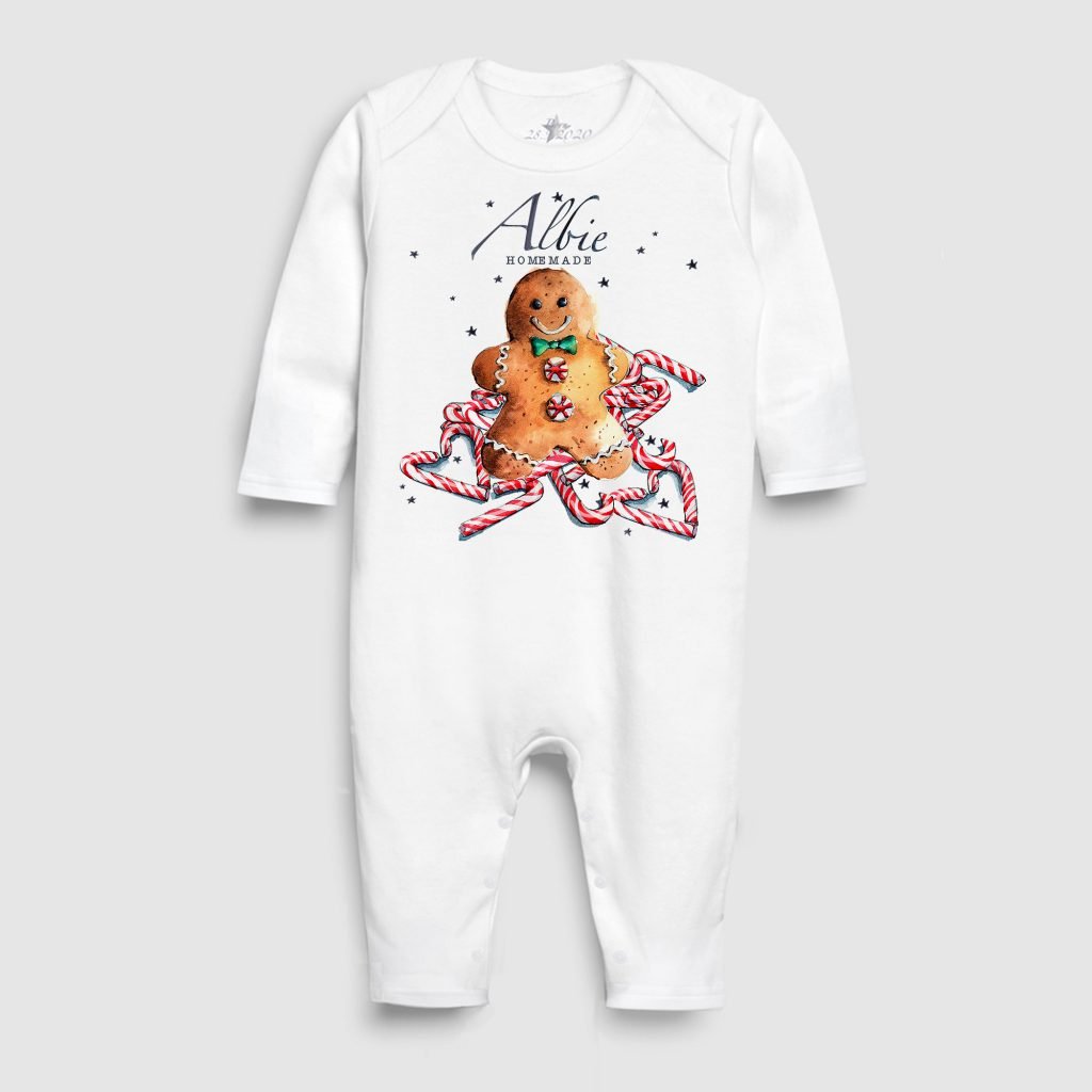 Gingerbread Man Sleepsuit – Luna and Folly