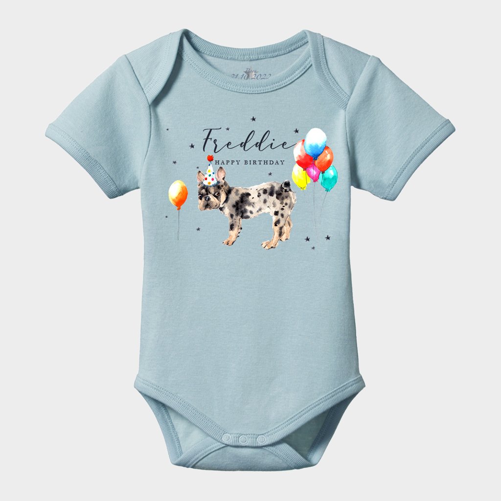 Frenchie Birthday Bodysuit - Luna and Folly